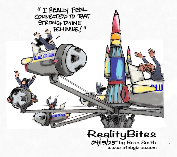 Blue on Blue Origin (Cartoon) - STATIONGOSSIP